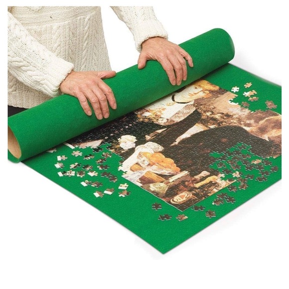 Bits and Pieces | Games | Large Green Puzzle Rollup Mat | Poshmark